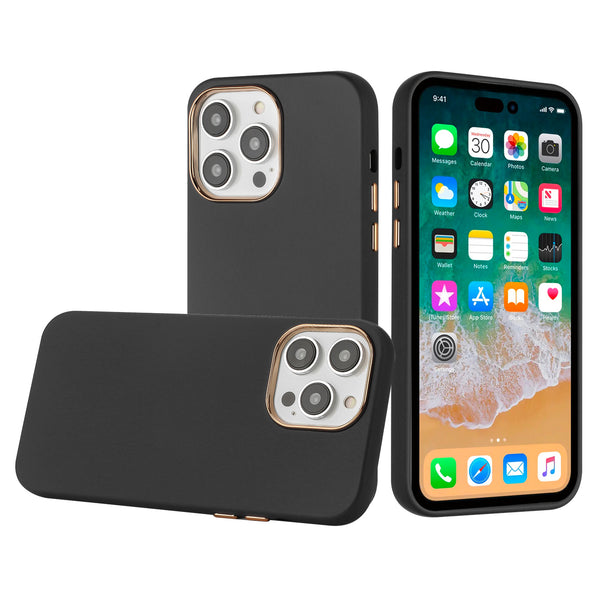 Premium Classy Slick Chromed Around Hybrid Case Cover For iPhone 15 ...
