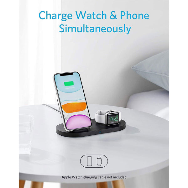 Anker Powerwave Wireless Charging Station with QC Charger and 2-in-1 S ...