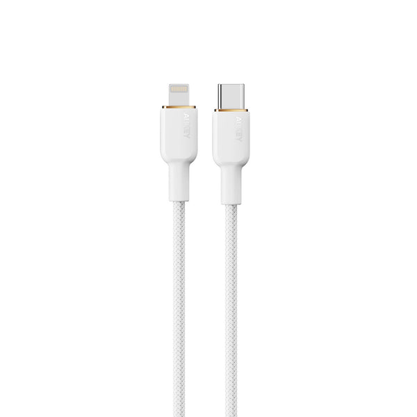 Aukey USB-C to Lightning 1.8M Nylon Braided with Kevlar Core Cable - W ...